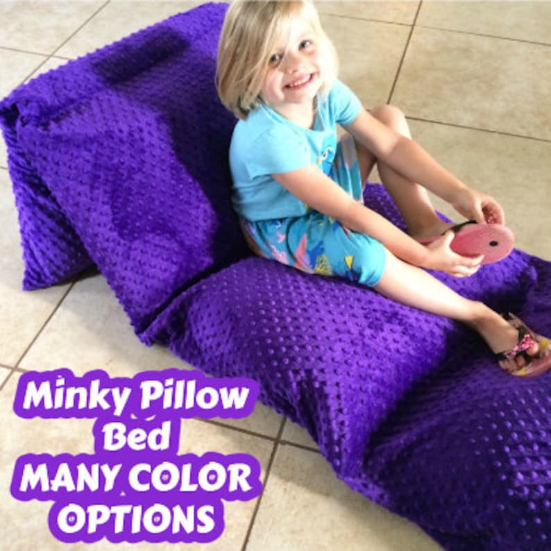 Pillow Bed for Kids Girls Boys Minky Soft Cozy Fun - Etsy