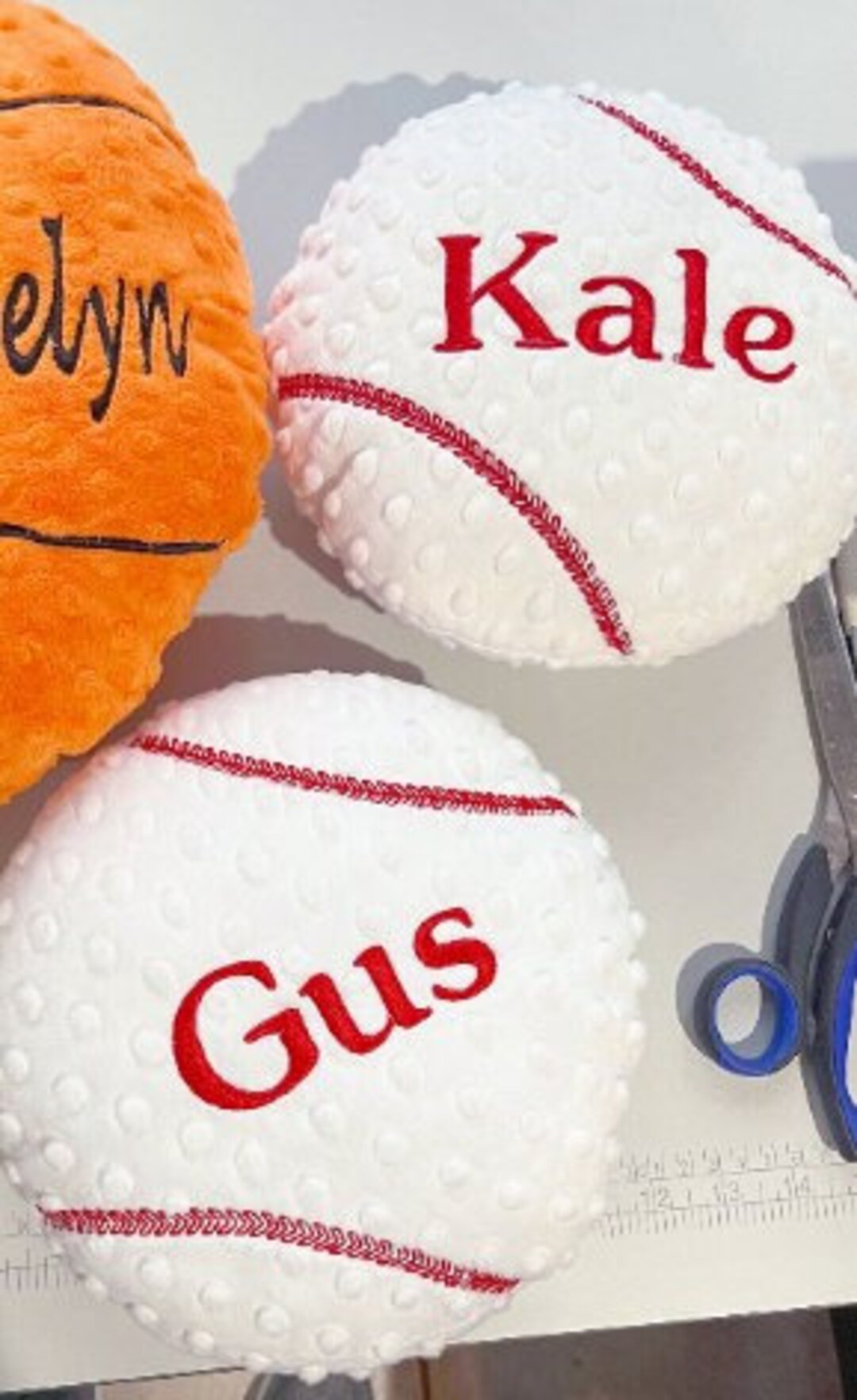 Personalized Baseball Pillow, Soft Minky Plush, Softball, Kids Sports ...