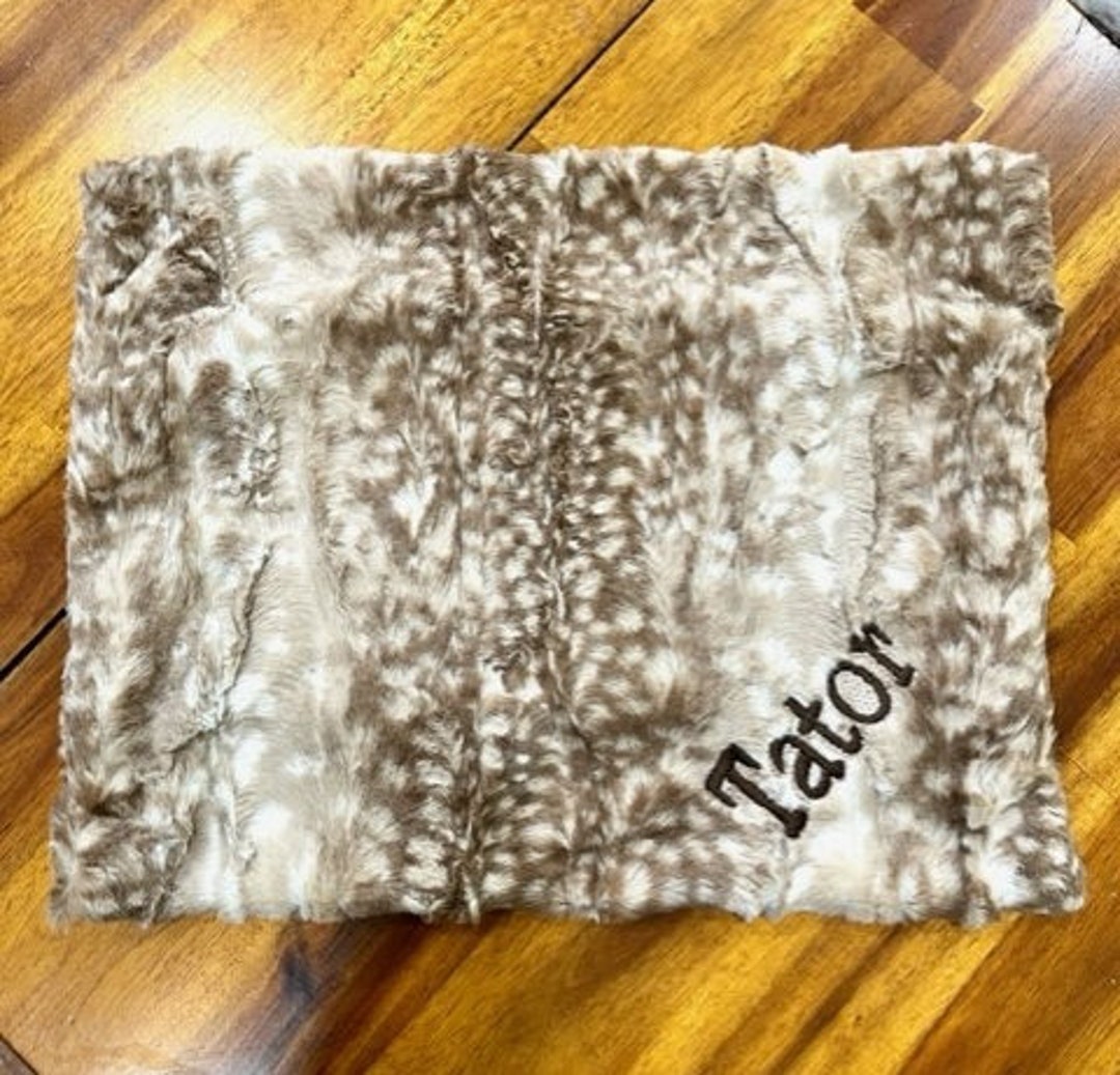Fawn Hide Pillow Cover, Personalized Minky Pillowcase, Toddler Pillow ...