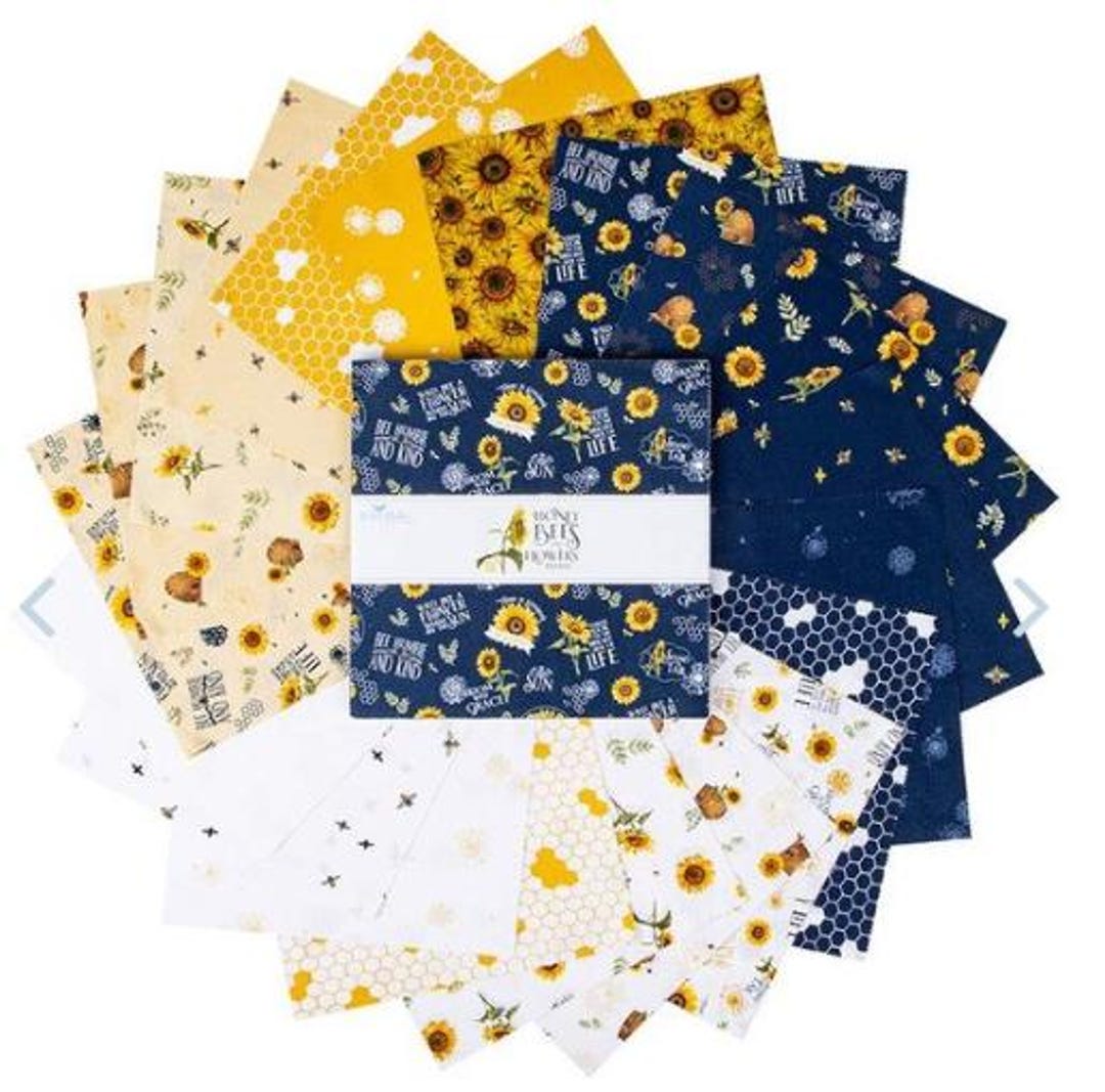 Honey Bees and Flowers Please 10 Inch Stacker, Pretty Floral, Riley ...