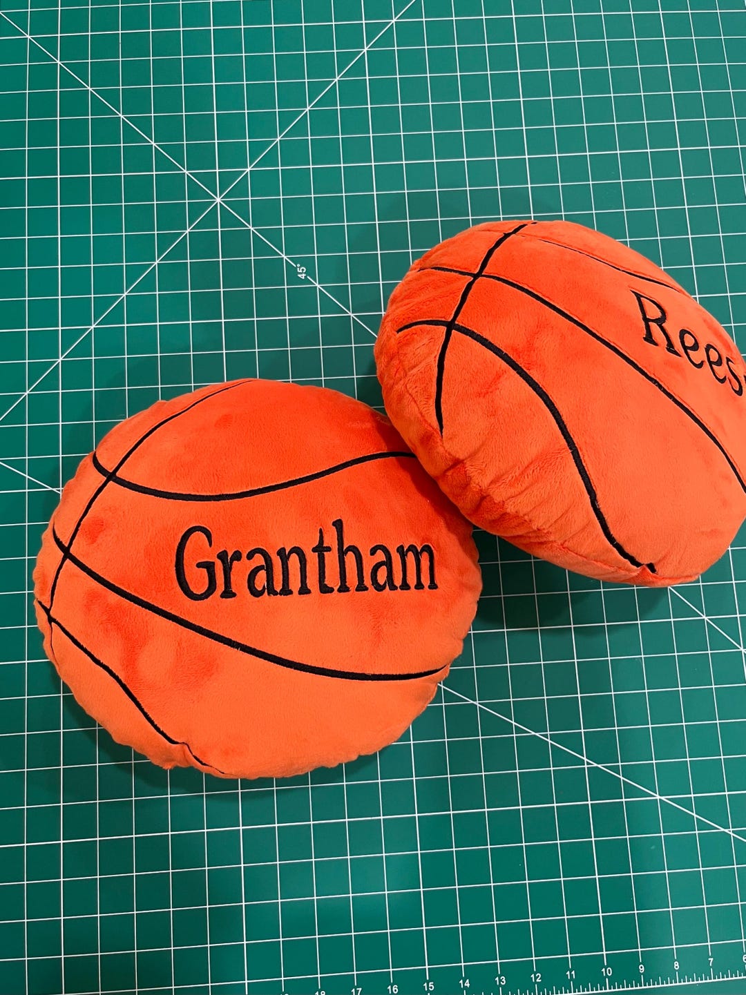 Personalized Basketball Pillow, Soft Minky Plush Throw Pillow, Kids ...