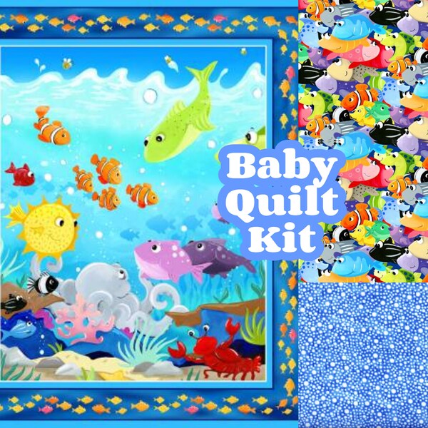 Under Ocean Sharks Fabric Panel - Etsy