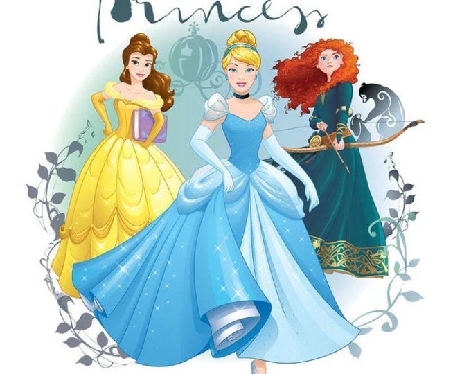 Disney Princess Panel, Never Underestimate, 36 Inch Panel, Quilting ...