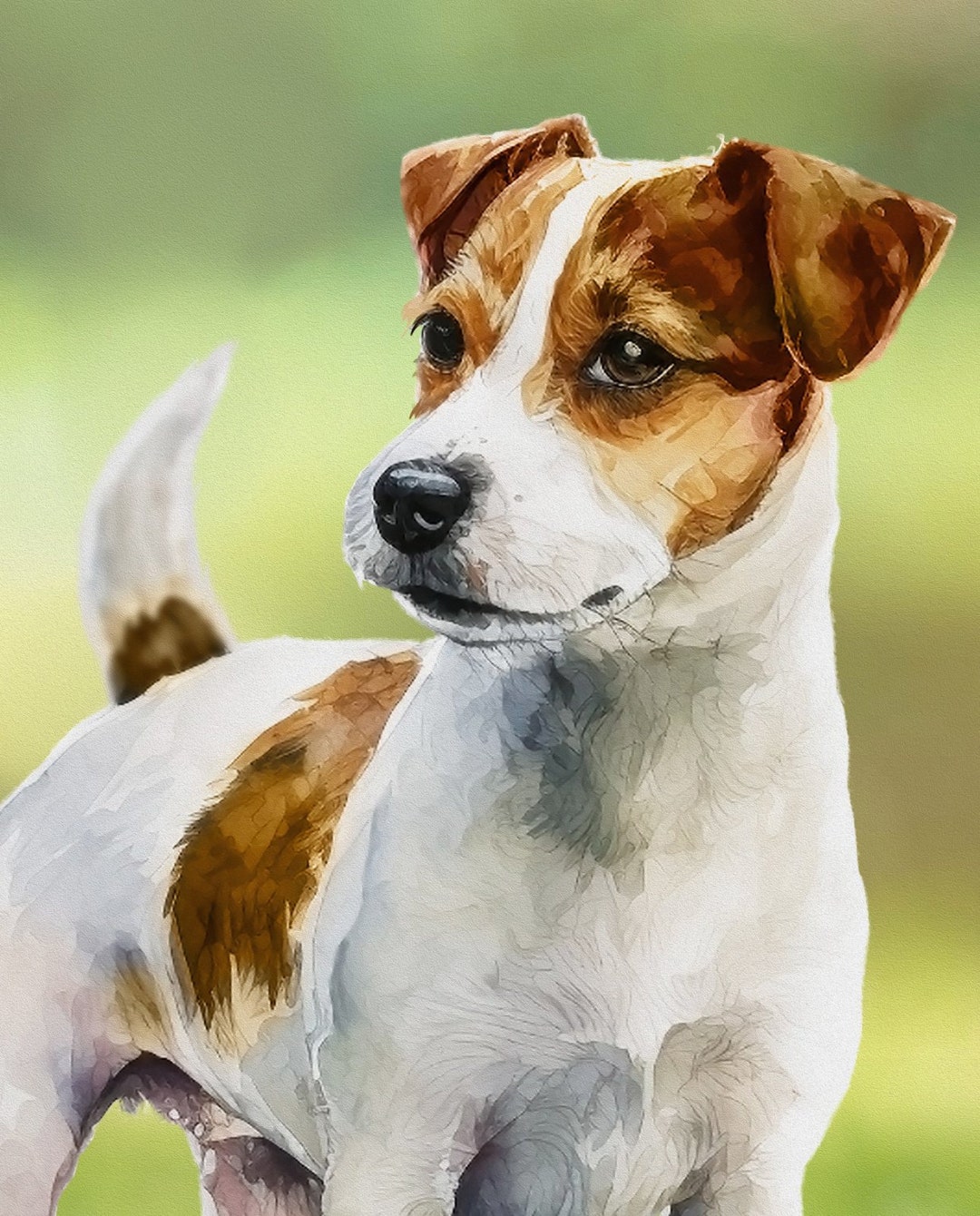 Jack Russell Fabric Panel, Dog Breed, Cotton Quilt Panel, Quilting ...