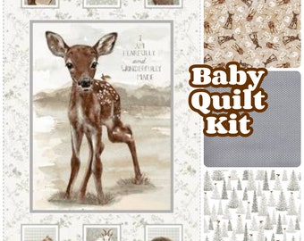 Baby Deer Quilt Kit - Etsy
