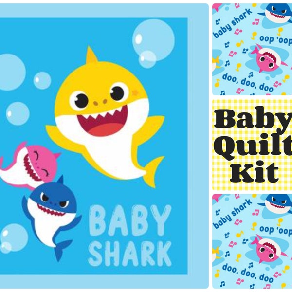 Baby Shark Quilt Panel - Etsy