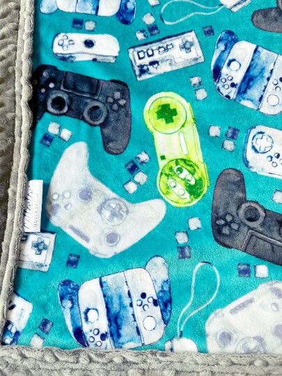 Video Game Blanket Personalized Baby Blanket Game Controller | Etsy