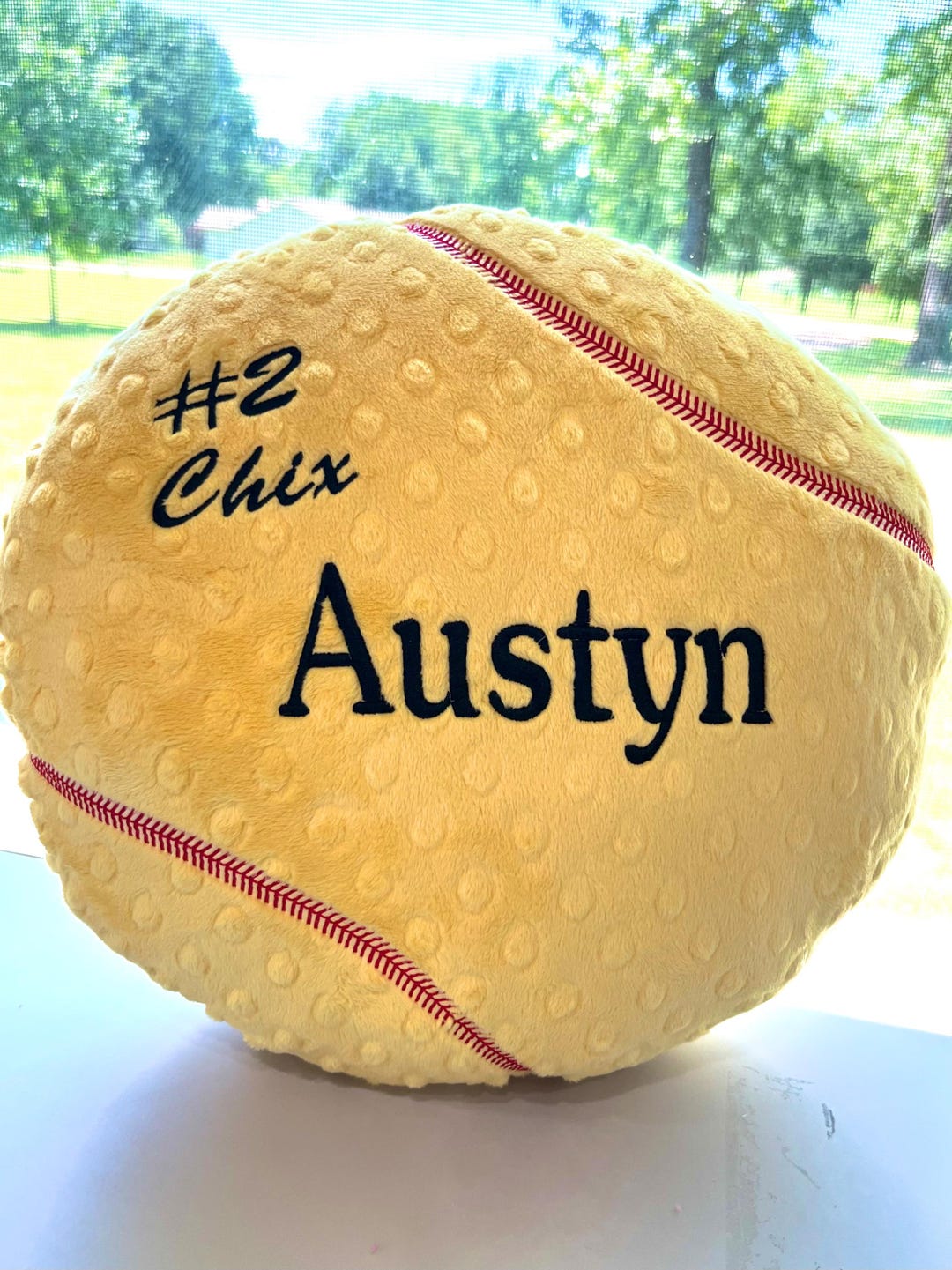 Personalized Softball Pillow, Name Embroidered (not Vinyl) Gift for ...