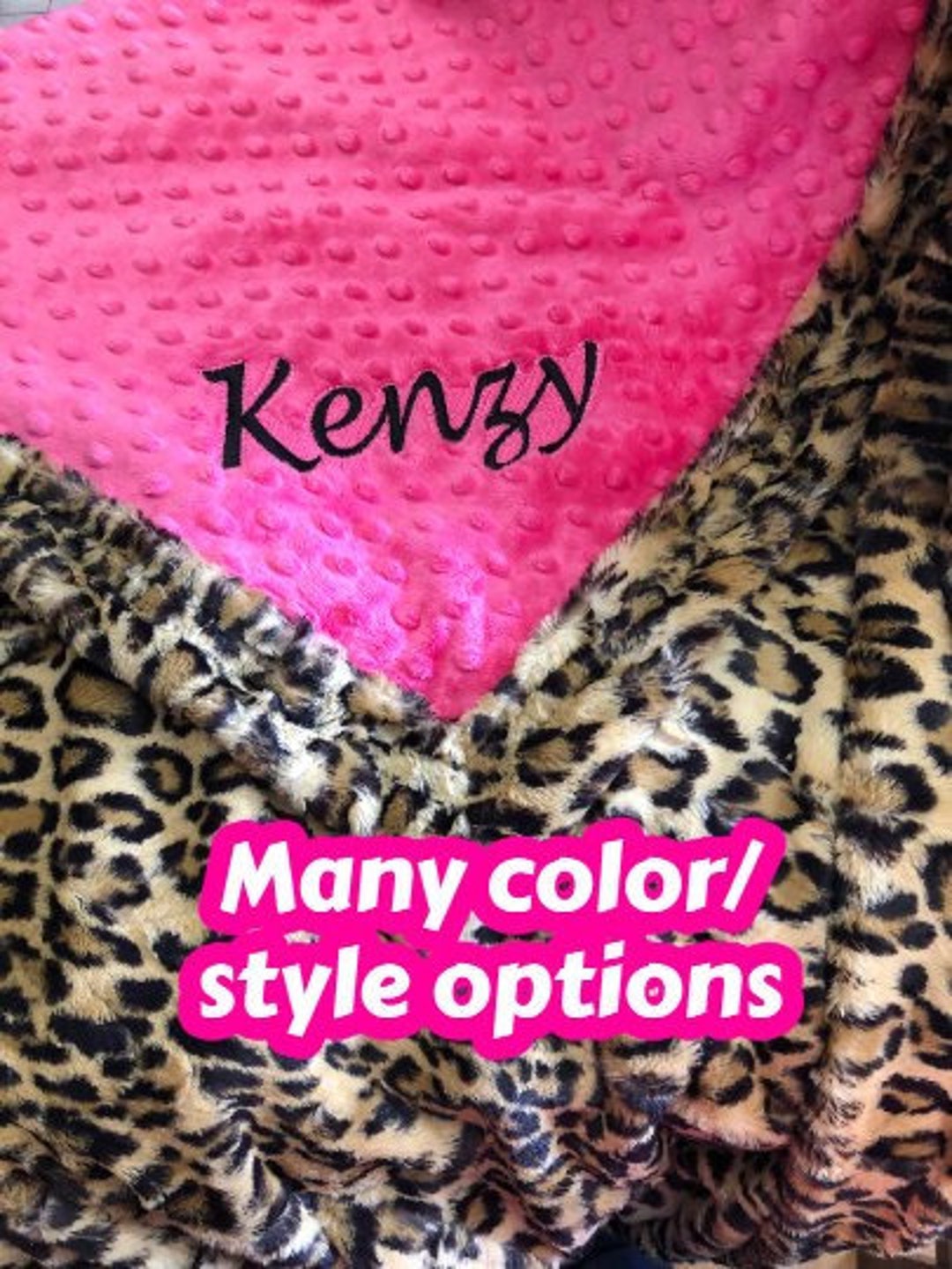 Leopard Print Blanket, Gift for Baby Toddler Adult, Minky Throw, Soft ...