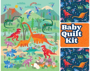 Dinosaur Quilt Panel - Etsy