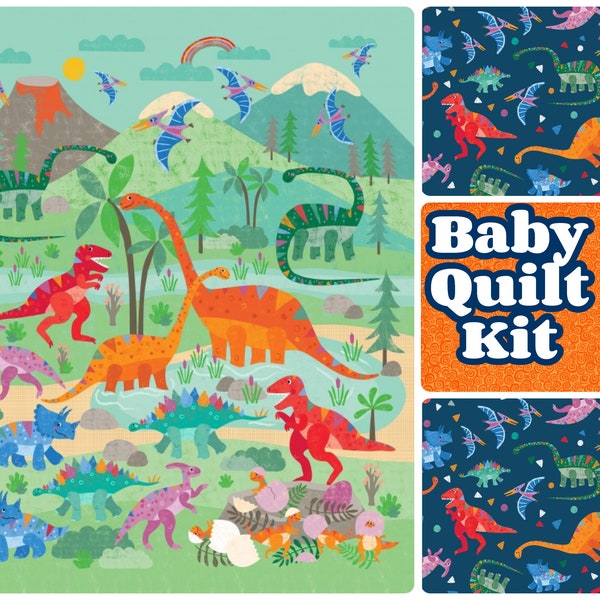 Dinosaur Fabric Panel - Etsy