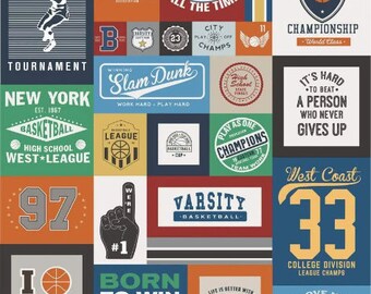 Riley Blake Varsity Fabric - Etsy