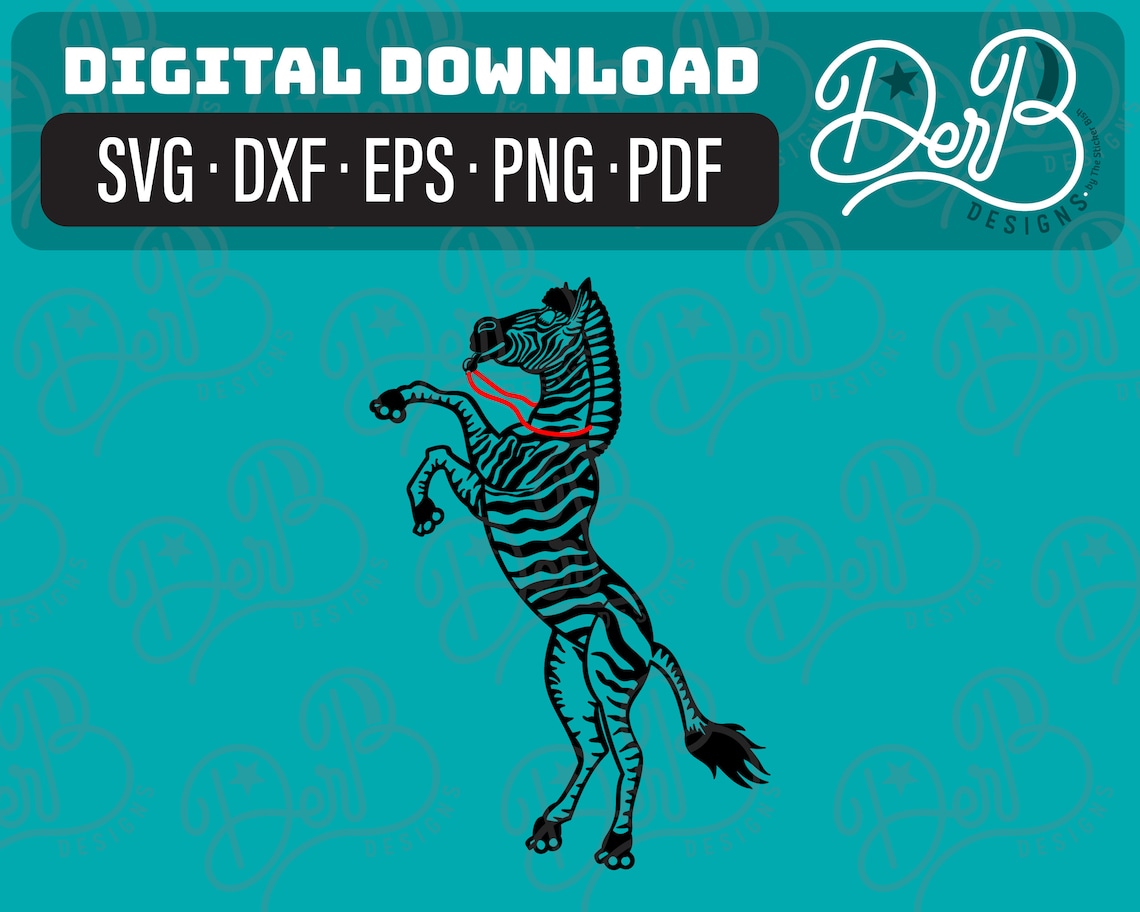 Zebra Roller Derby Referee - Digital Download SVG - DXF - Png - Eps ...