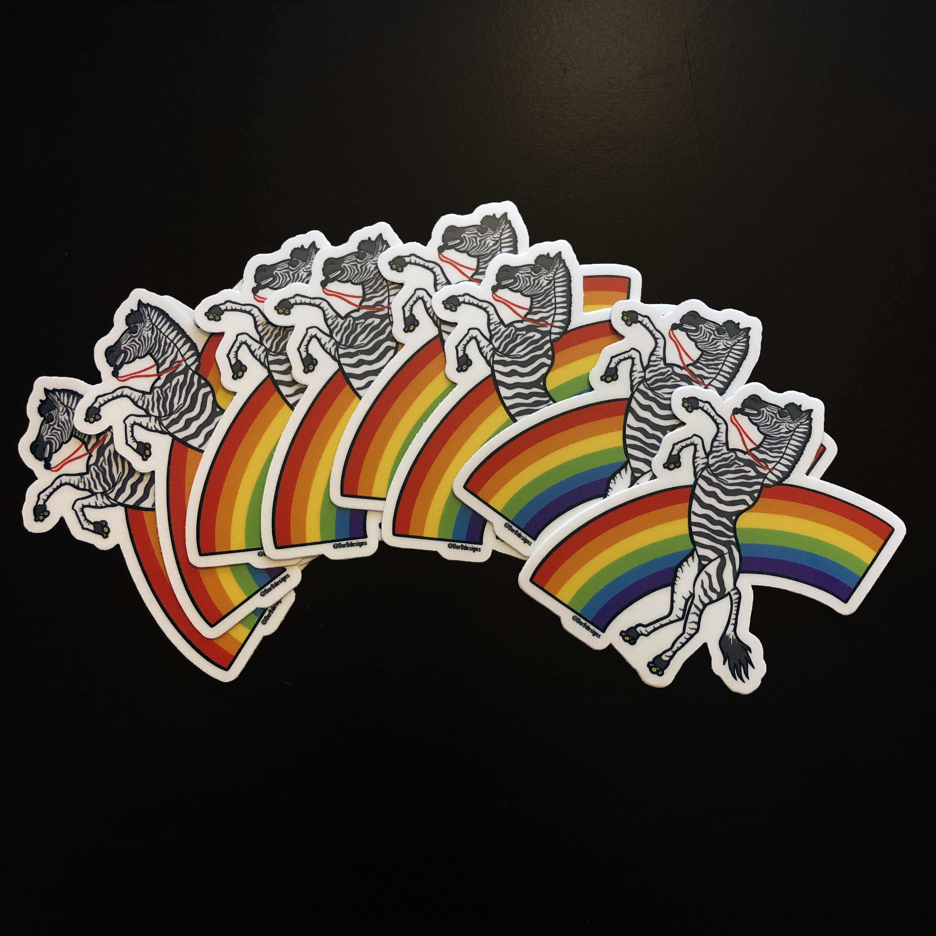 Team Zebra Roller Derby Referee. Roller Skating Zebra With - Etsy