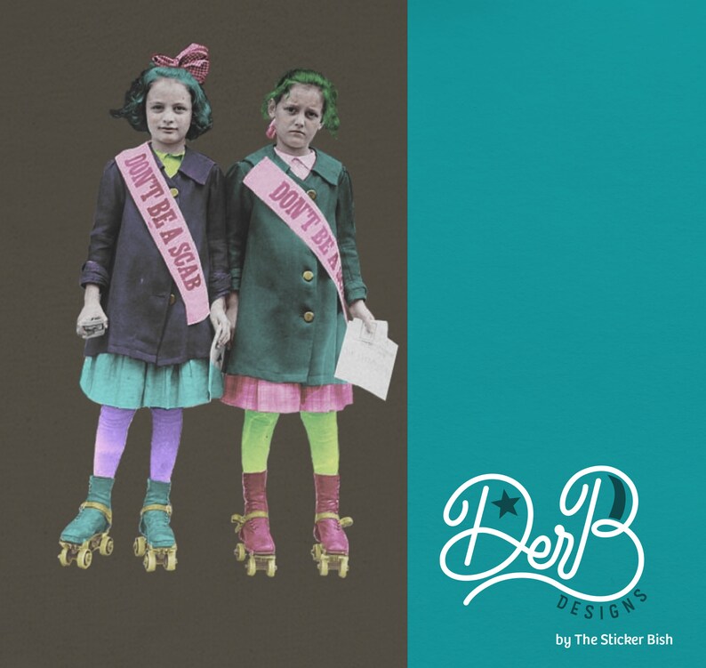 Don't Be a Scab - Union Sympathizers on Roller Skates - Unisex Jersey ...