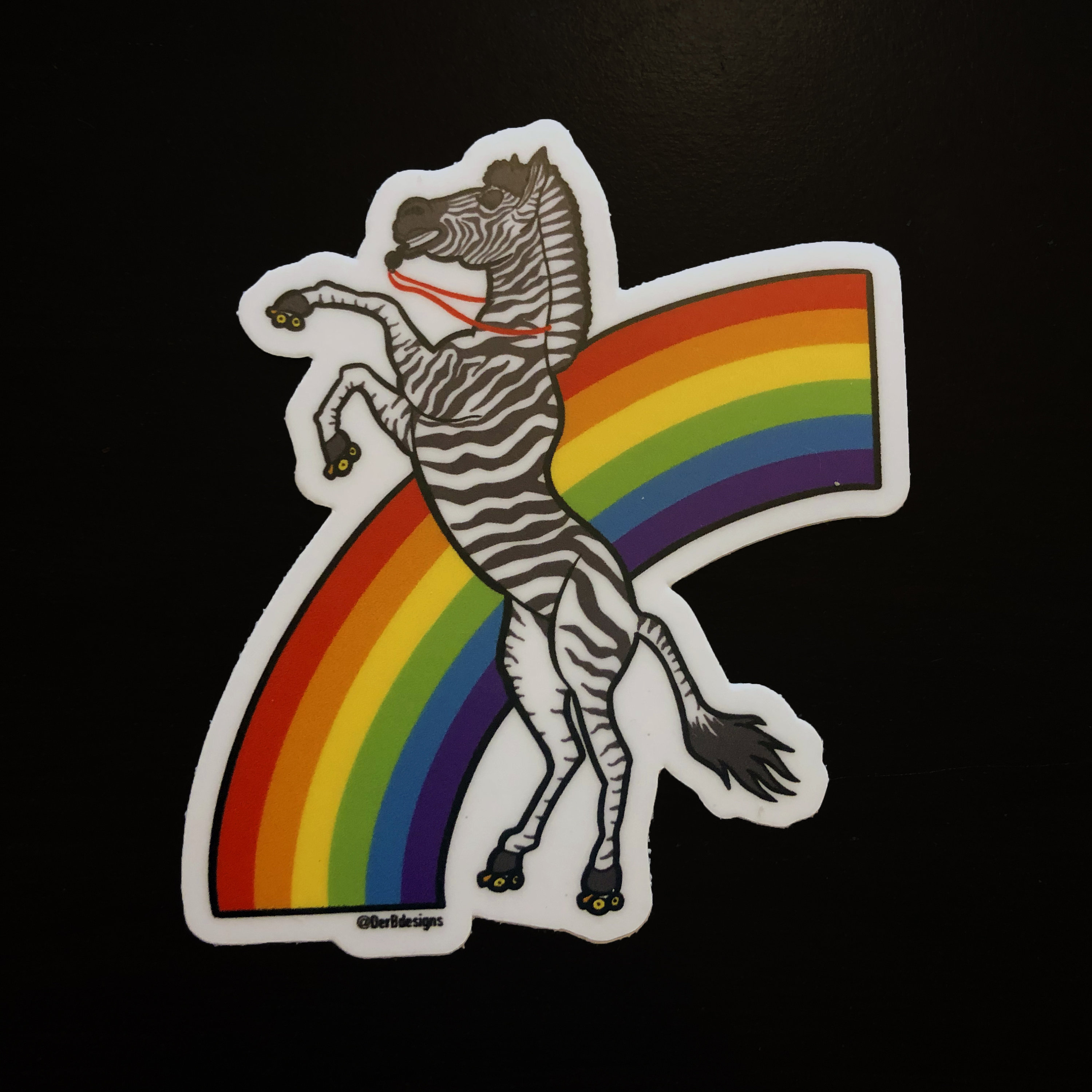 Team Zebra Roller Derby Referee. Roller Skating Zebra With - Etsy