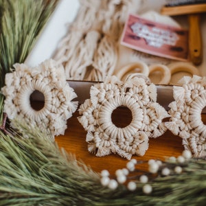 DIY Macrame Snowflake Kit Beginner Macrame Kit Christmas Macrame Kit - Etsy