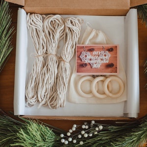 DIY Macrame Snowflake Kit Beginner Macrame Kit Christmas Macrame Kit - Etsy