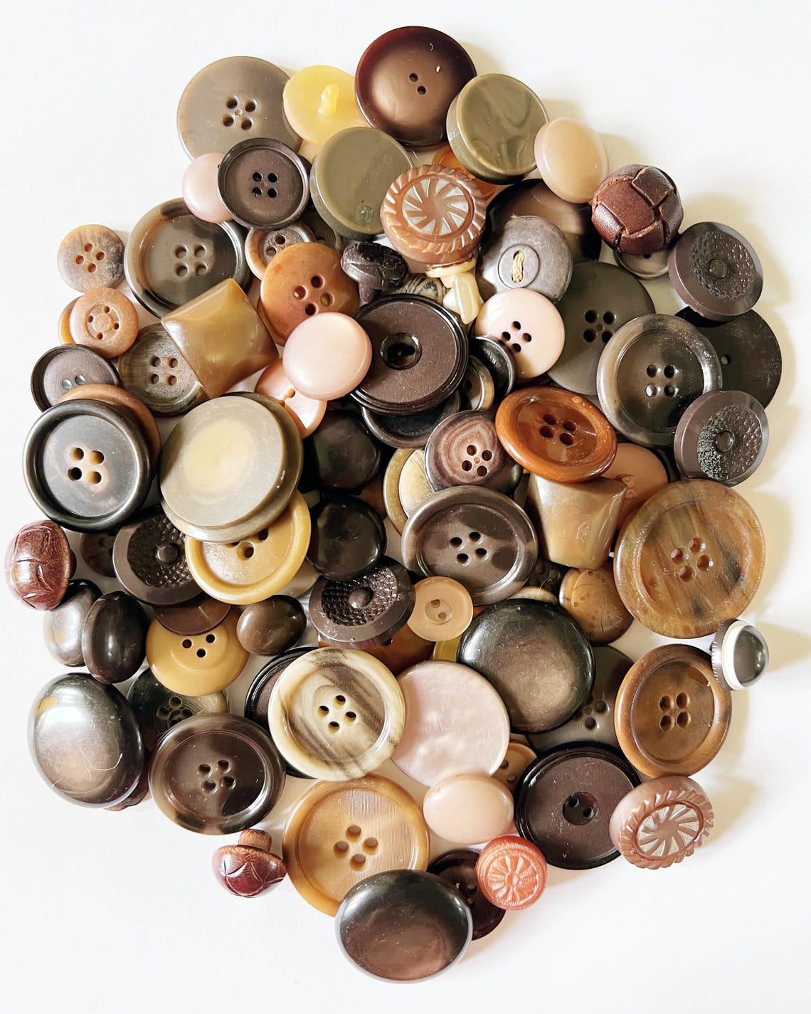 Antique Buttons Unique Rare Vintage Scrapbook Crafts Collectible DIY ...