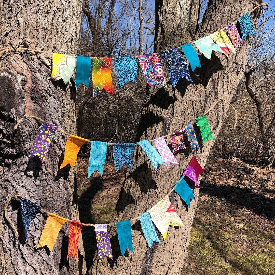 Fabric Scrap Banner | Eco Friendly Crafts | Recycled Materials ...