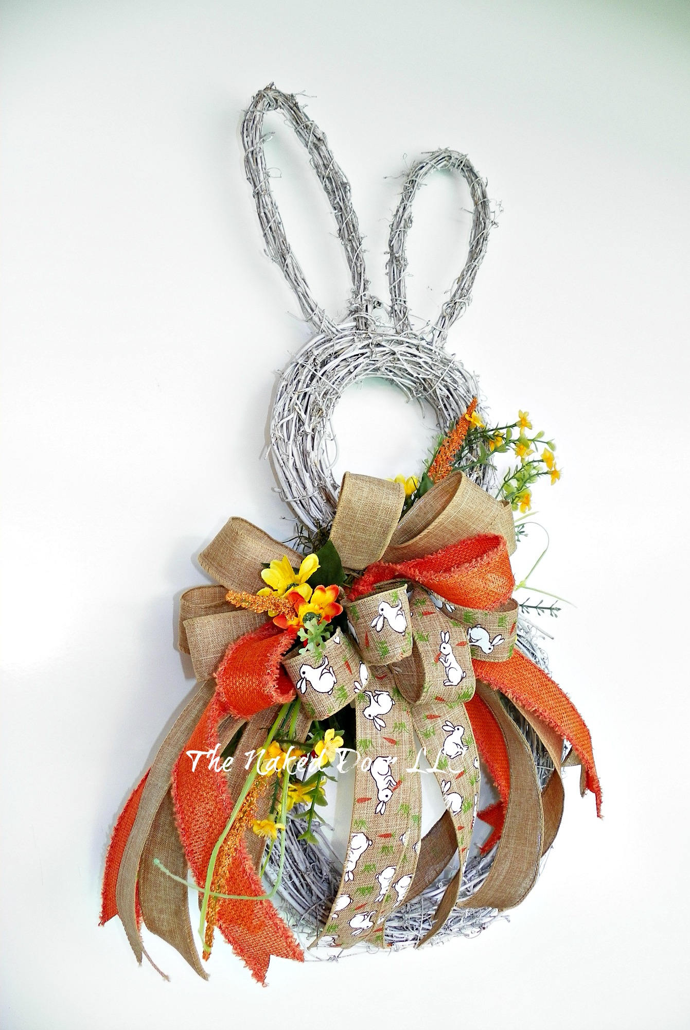 Bunny Grapevine Wreath Bunny Wreath Easter Wreath Spring - Etsy