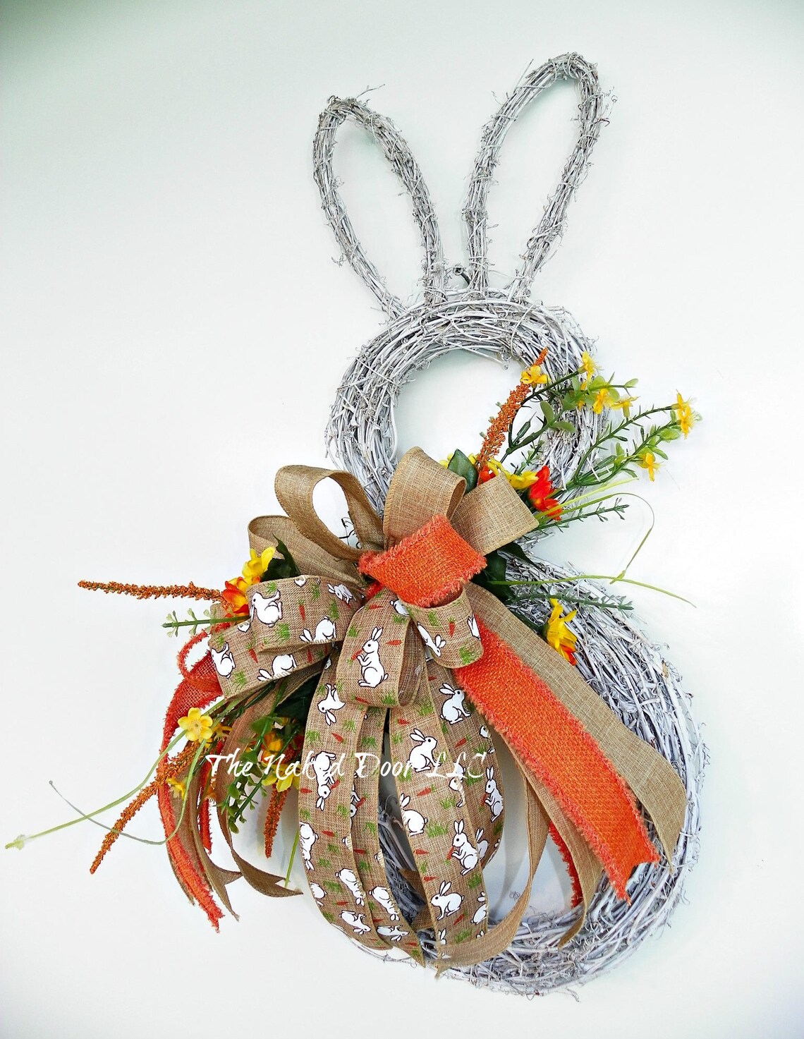Bunny Grapevine Wreath Bunny Wreath Easter Wreath Spring - Etsy