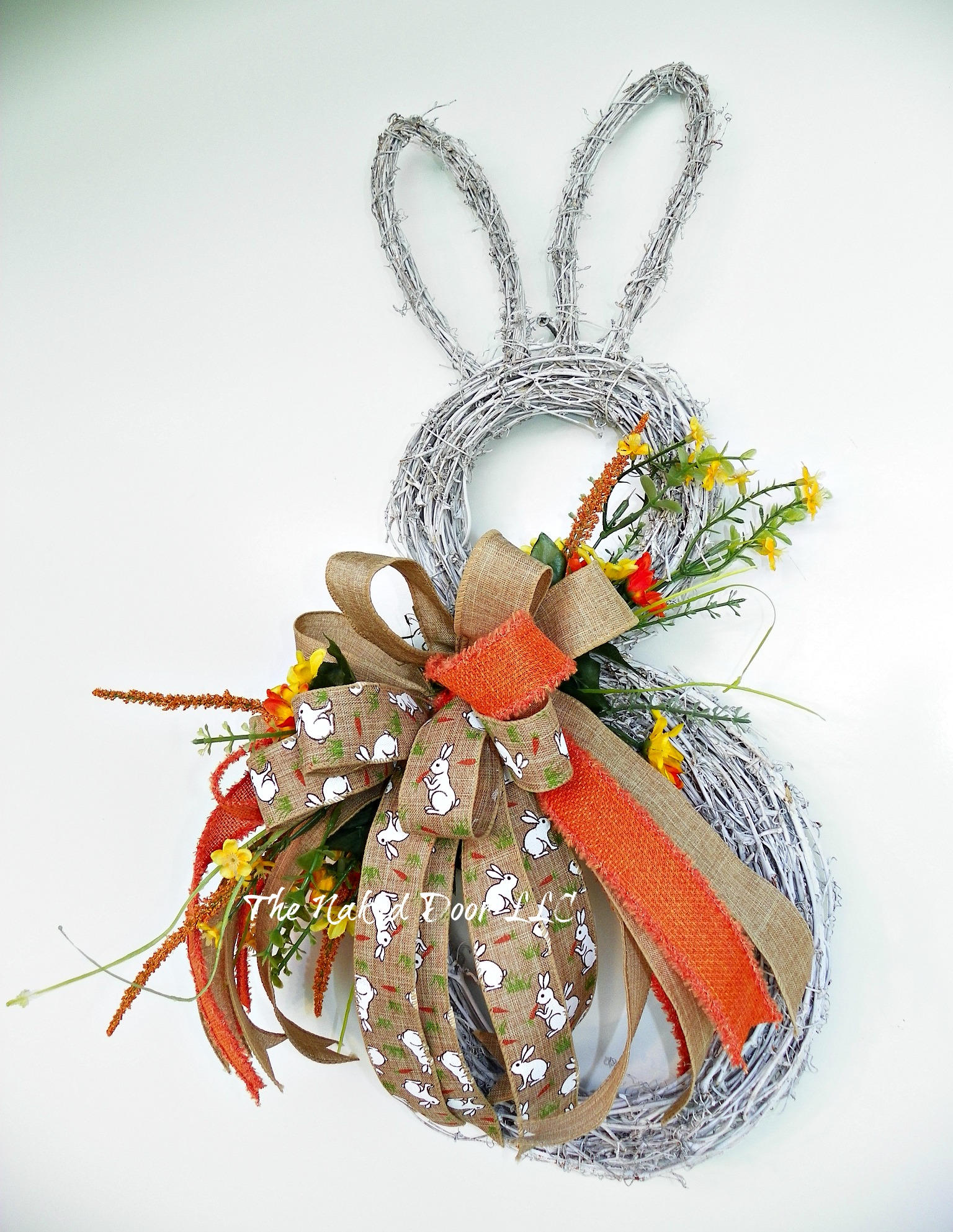 Bunny Grapevine Wreath Bunny Wreath Easter Wreath Spring - Etsy