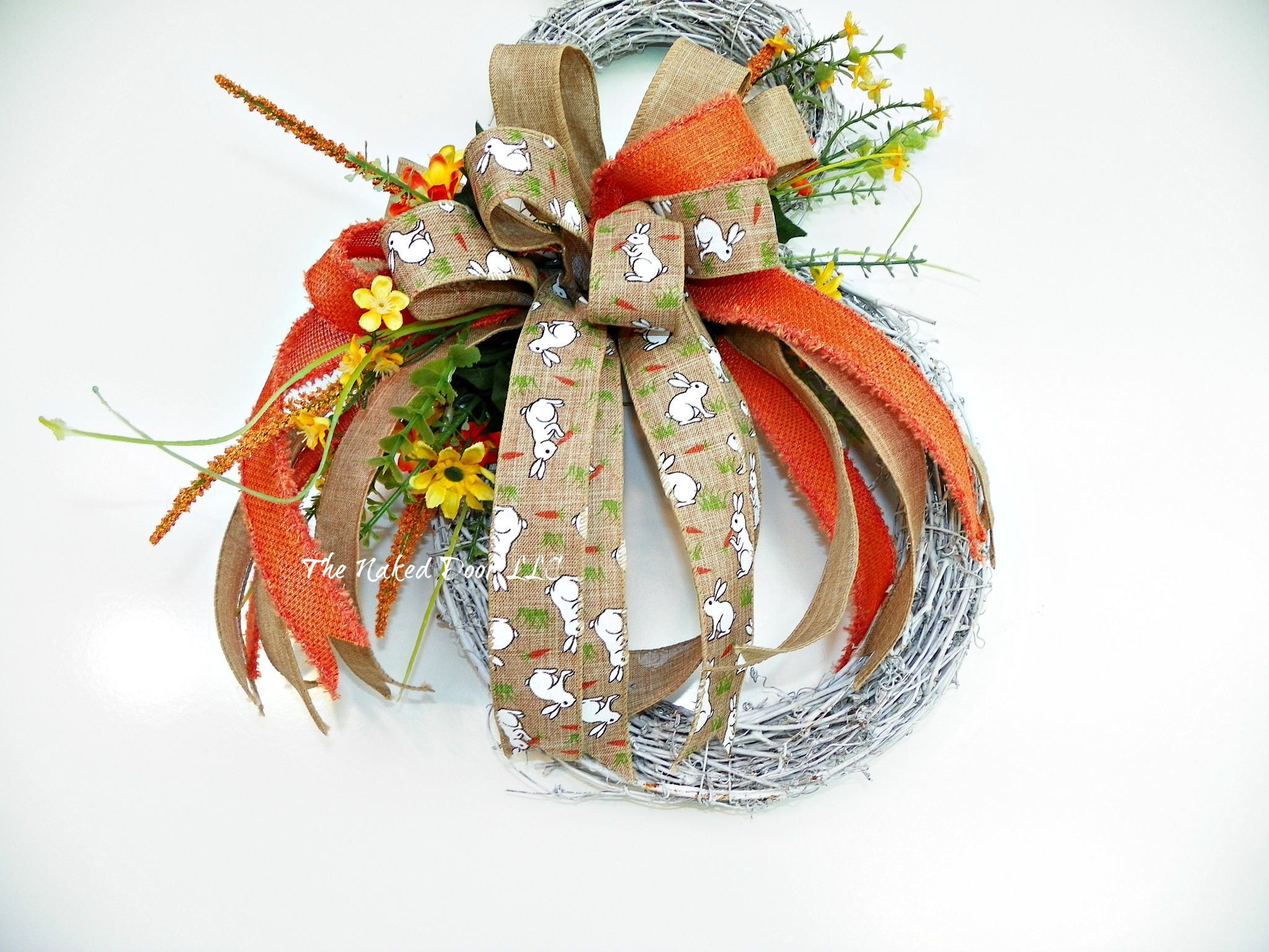 Bunny Grapevine Wreath Bunny Wreath Easter Wreath Spring - Etsy