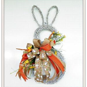 Bunny Grapevine Wreath Bunny Wreath Easter Wreath Spring Wreath Easter ...