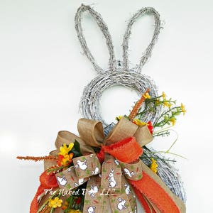 Bunny Grapevine Wreath Bunny Wreath Easter Wreath Spring Wreath Easter ...