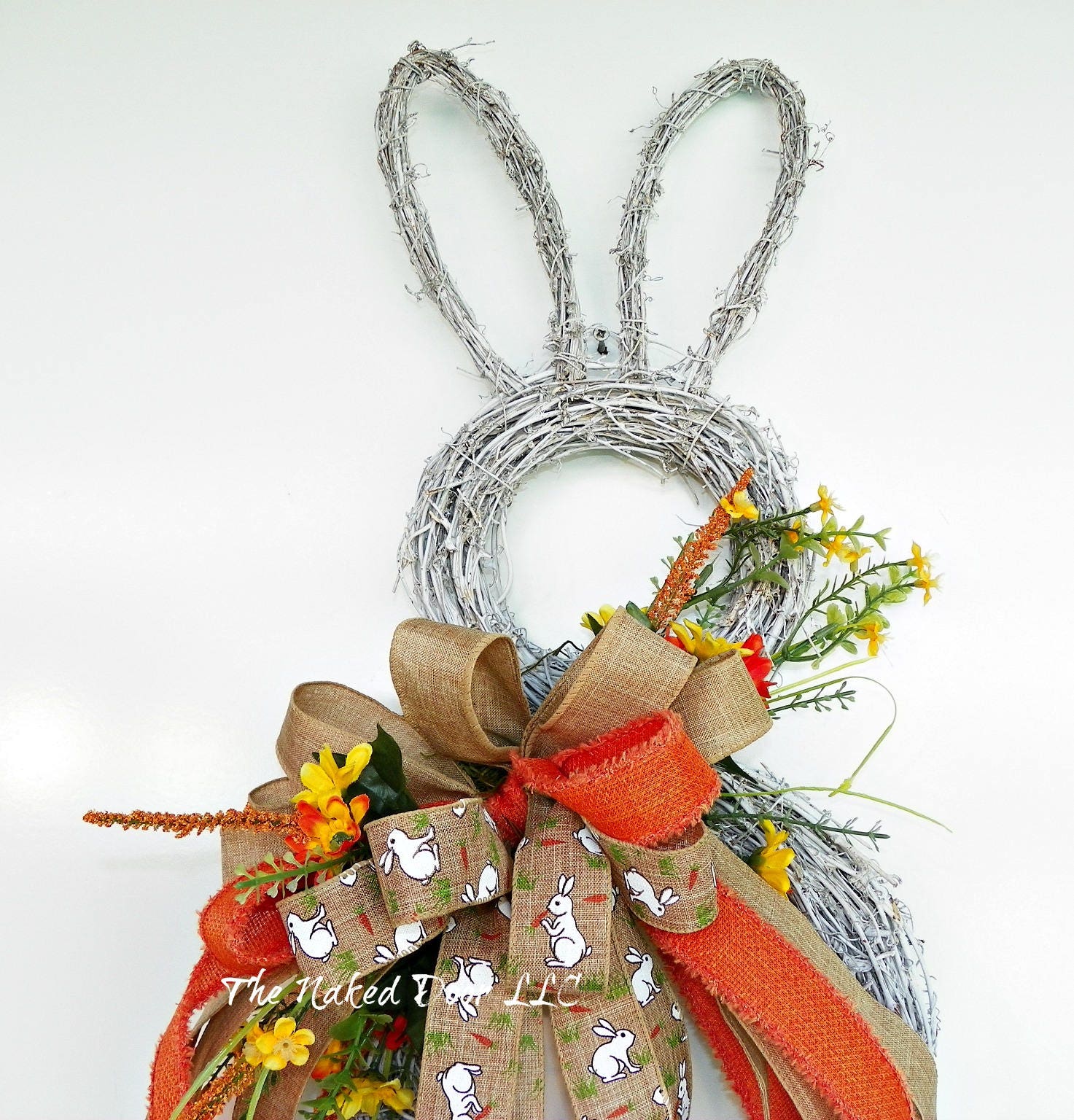 Bunny Grapevine Wreath Bunny Wreath Easter Wreath Spring - Etsy