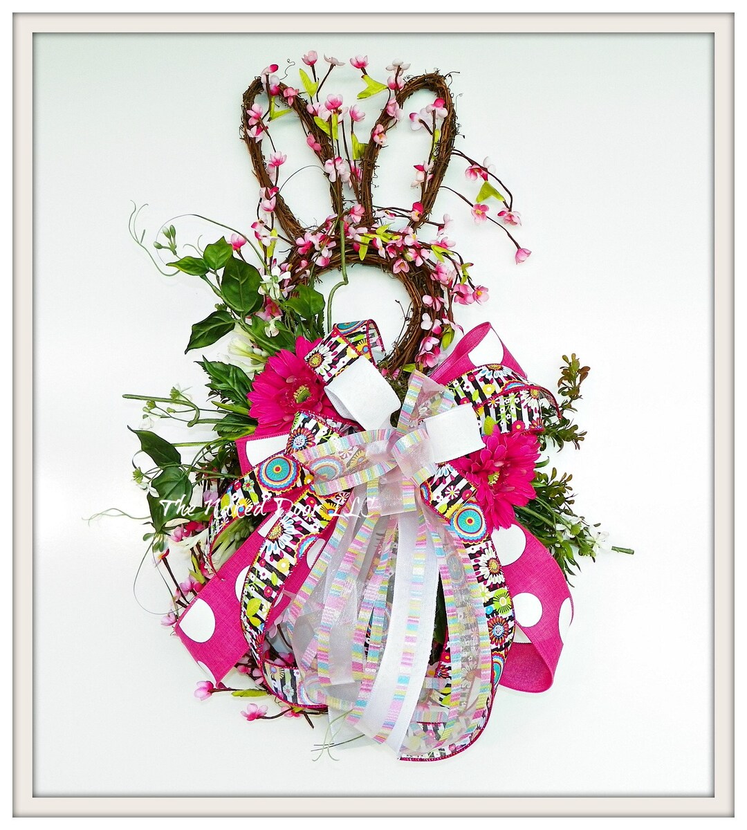 Bunny Grapevine Wreath - Bunny Wreath - Easter Wreath - Spring Wreath ...