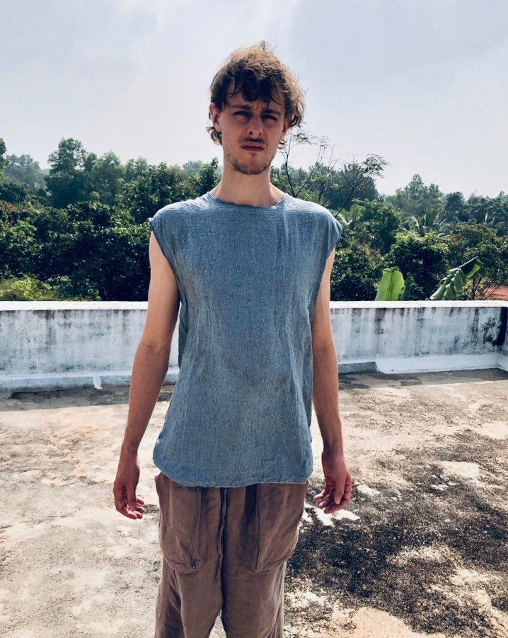 Handmade Ripped Sleeve Tank Top // Organic Cotton & Linen / - Etsy UK