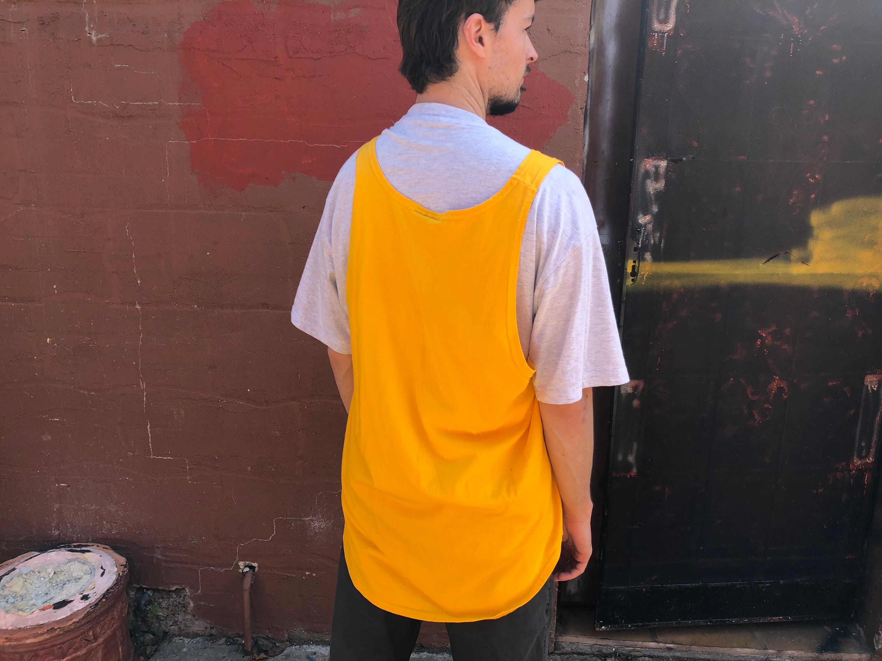 Vintage Russell Athletic Tank Top / Retro Yellow Singlet / 90s - Etsy ...