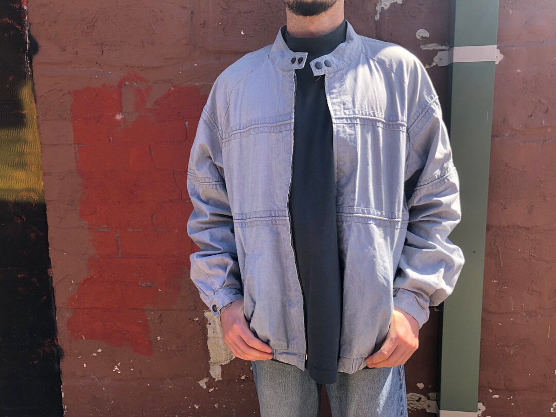 Vintage Toby Lee Spray Jacket / Washed Out / Faded Blue / Boho Hipster ...