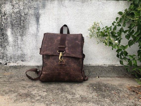 Handmade Leather Backpack / Indian Leather Satchel / Travel / - Etsy