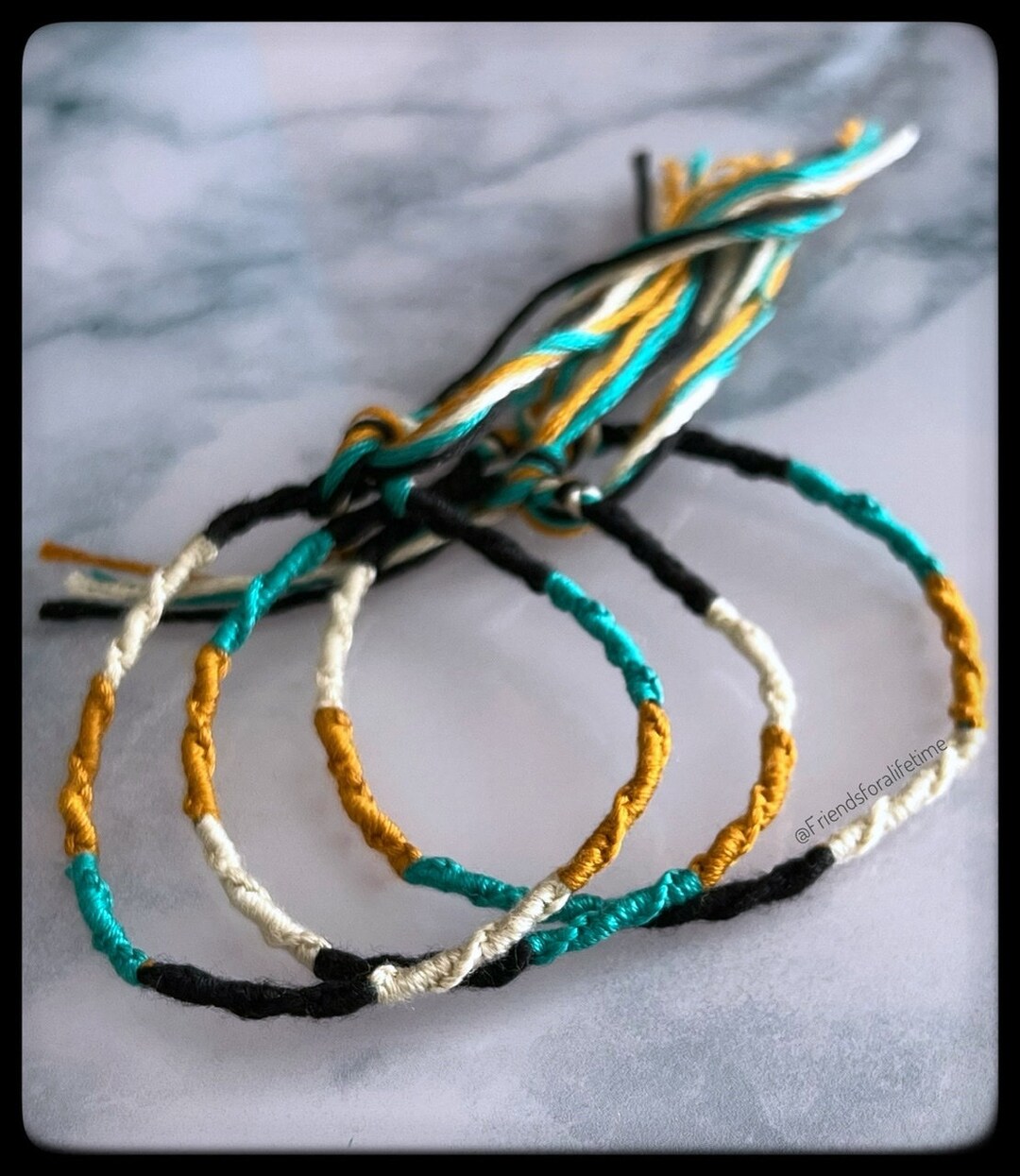 Vintage Style Handmade Spiral Friendship Bracelets: Cotton Knotted Boho ...