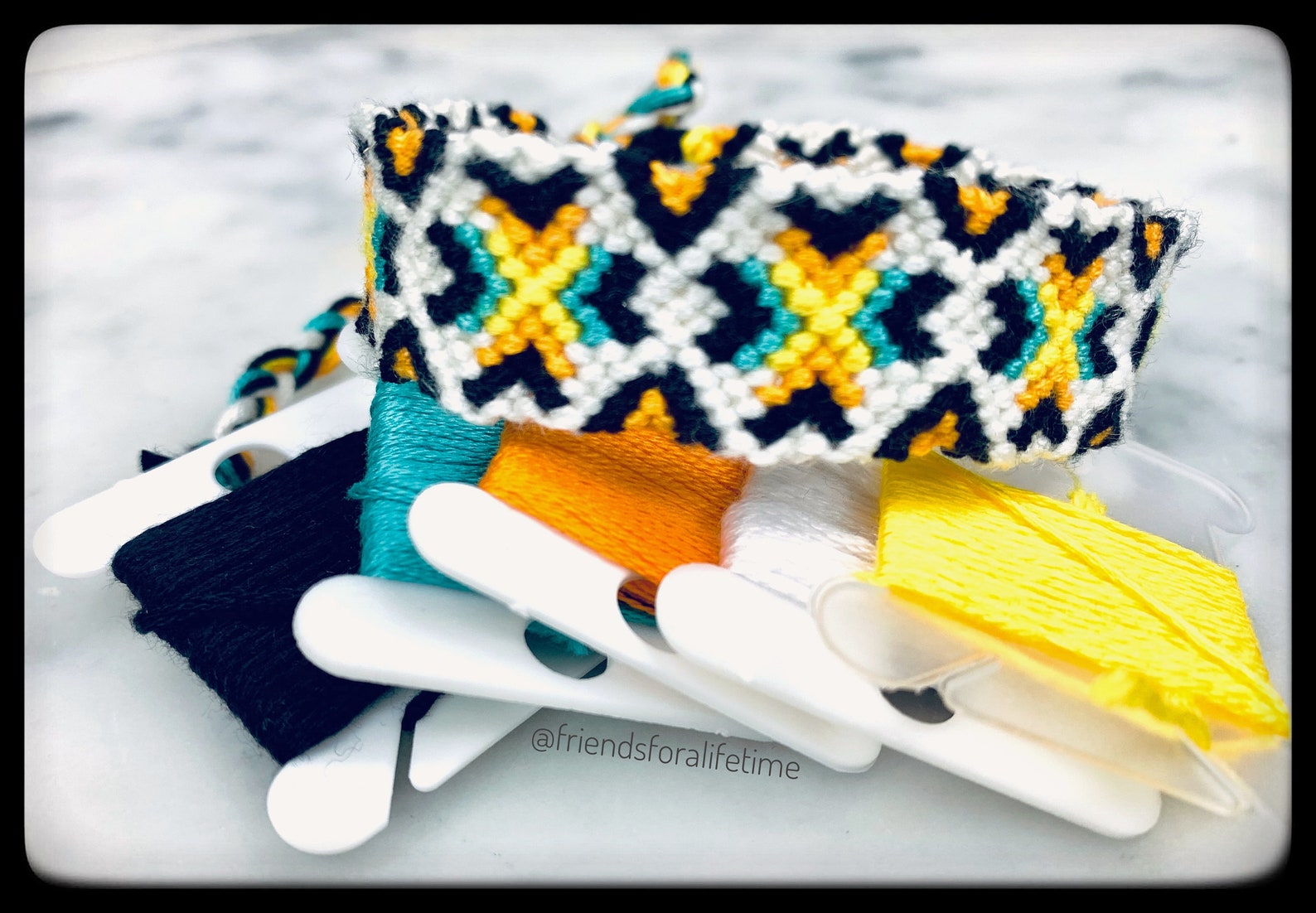 Thick Cheetah Print Friendship Bracelet: Handmade Cotton Knotted ...