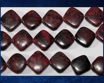 Red and black stone | Etsy