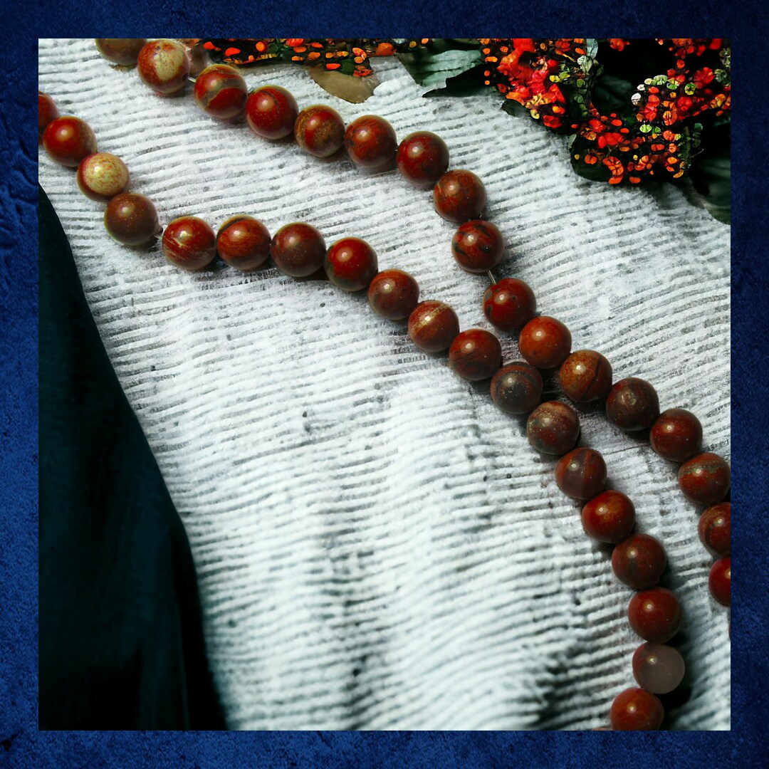 Jasper, Red - 8mm Sphere Ball Gemstone Beads - 7" Strand - Etsy