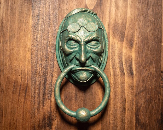 Jacob Marley Door Knocker Replica - Faux Metal Finish - A Christmas ...