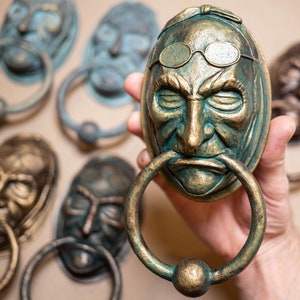 Jacob Marley Door Knocker Replica Faux Metal Finish A - Etsy