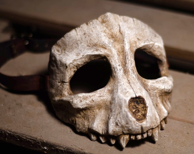 Bat Creature Skull Masquerade Mask - Painted or DIY - Optional Leather ...