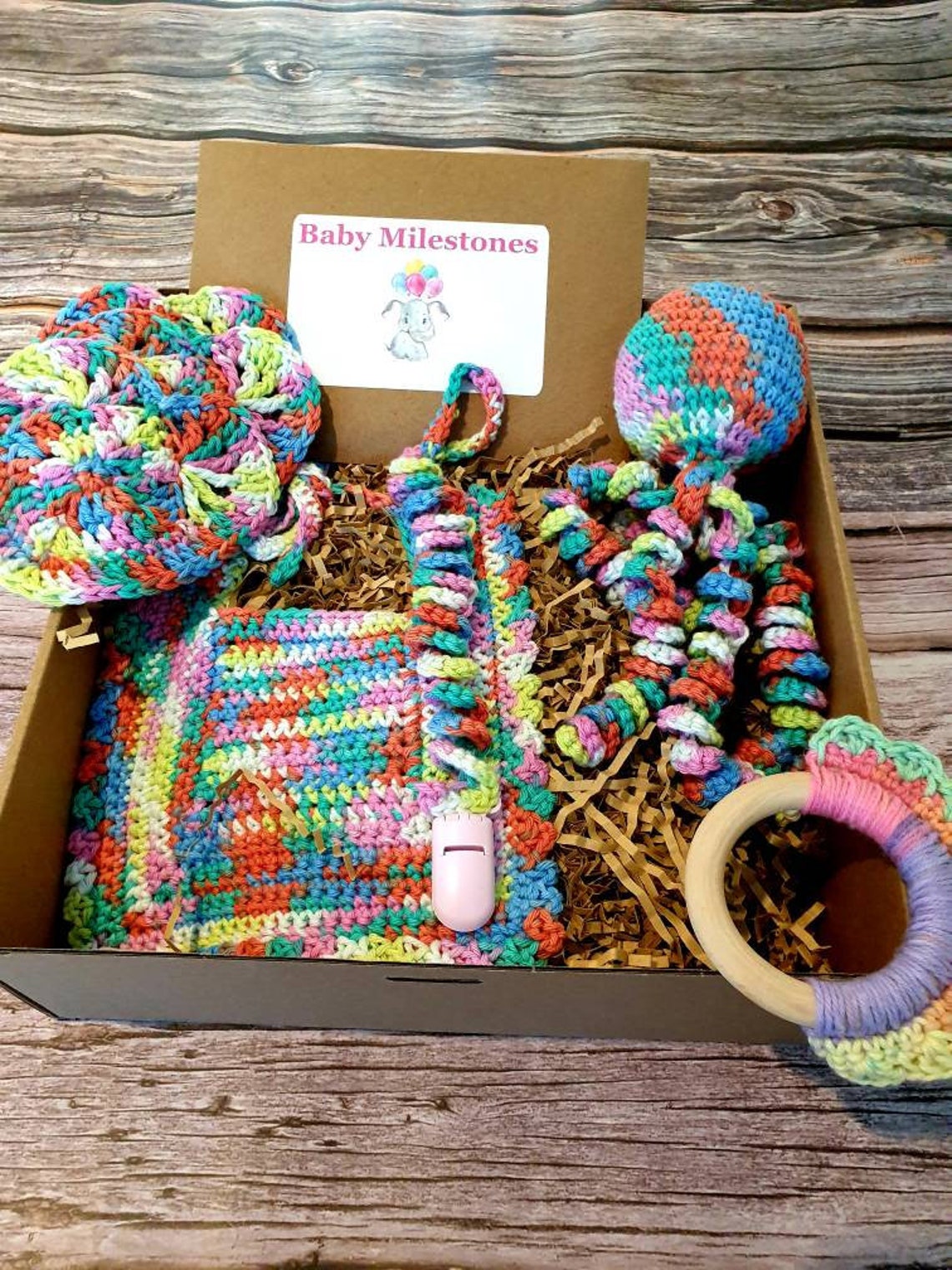 Baby Gift Hamper - Baby Box - Octopus Teddy - Baby Rainbow Set - NICU ...