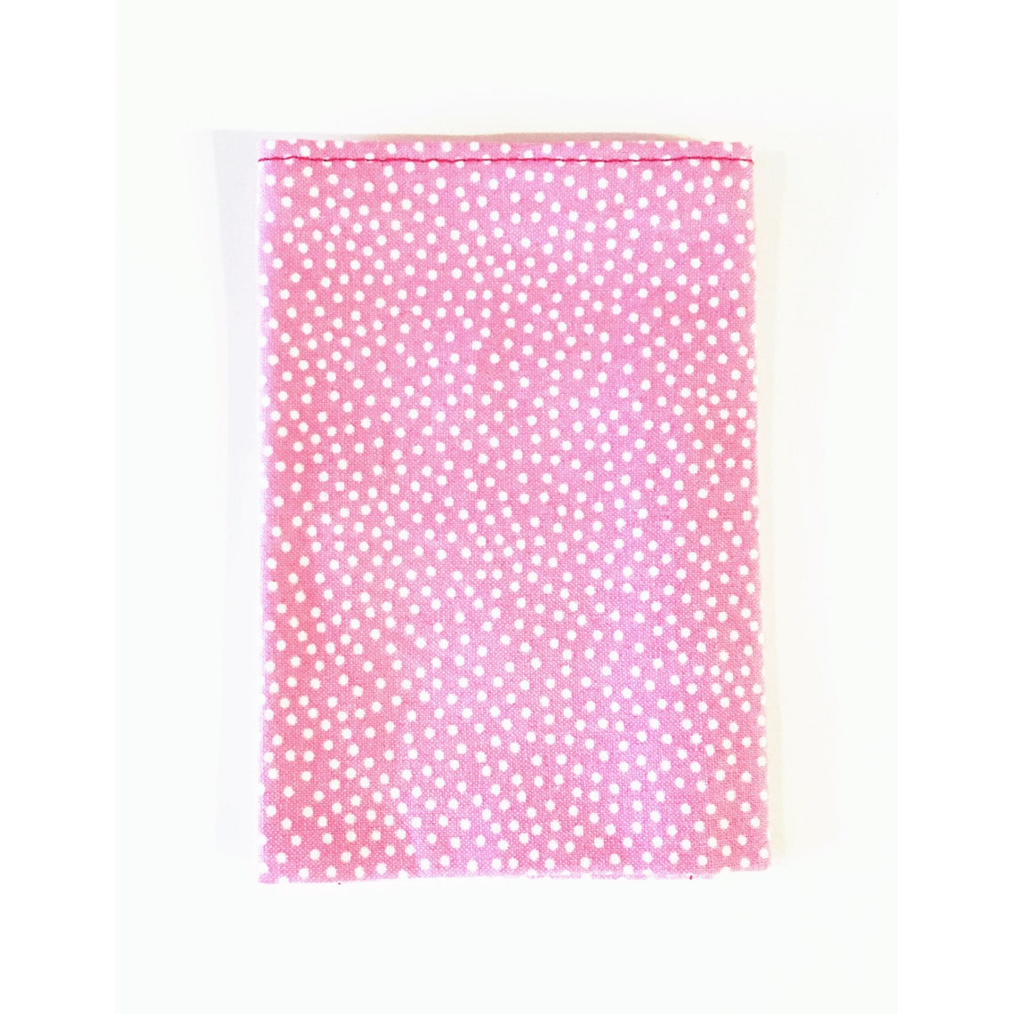 Pink pocket square with white polka dot print with custom | Etsy