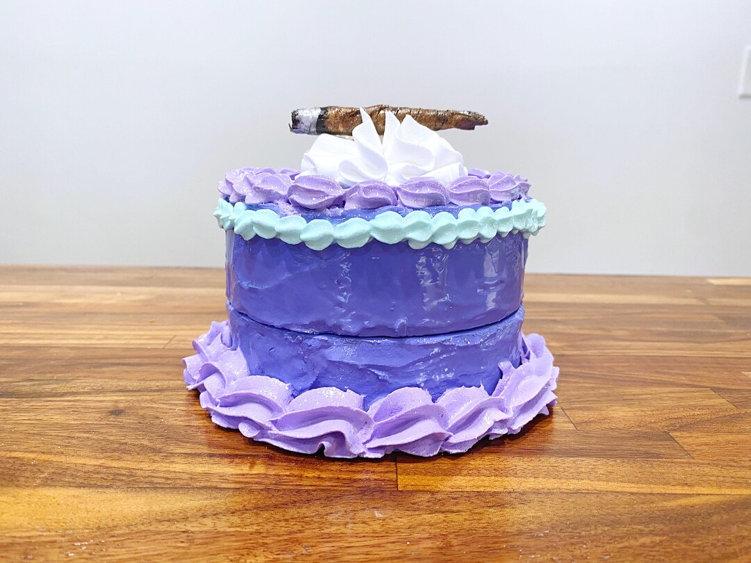 Fake Cake Ashtray Faux Blunt – Purple Lambeth Design | Smoking ...