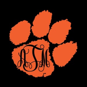Clemson Paw Decal - Etsy