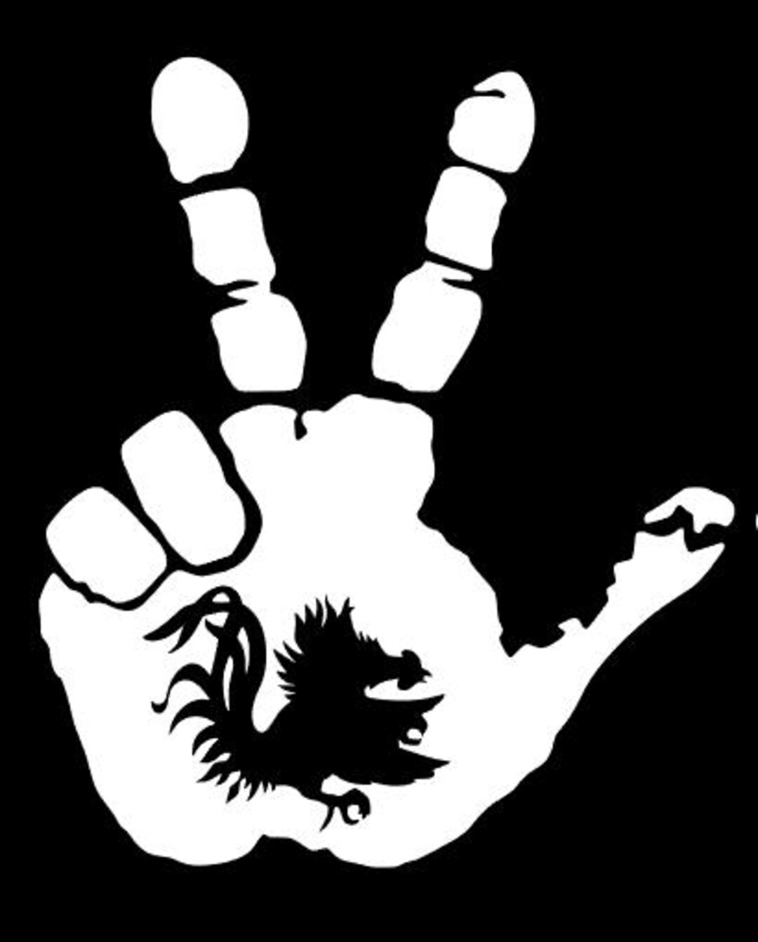 3-finger Jeep Wave USC Logo - Etsy