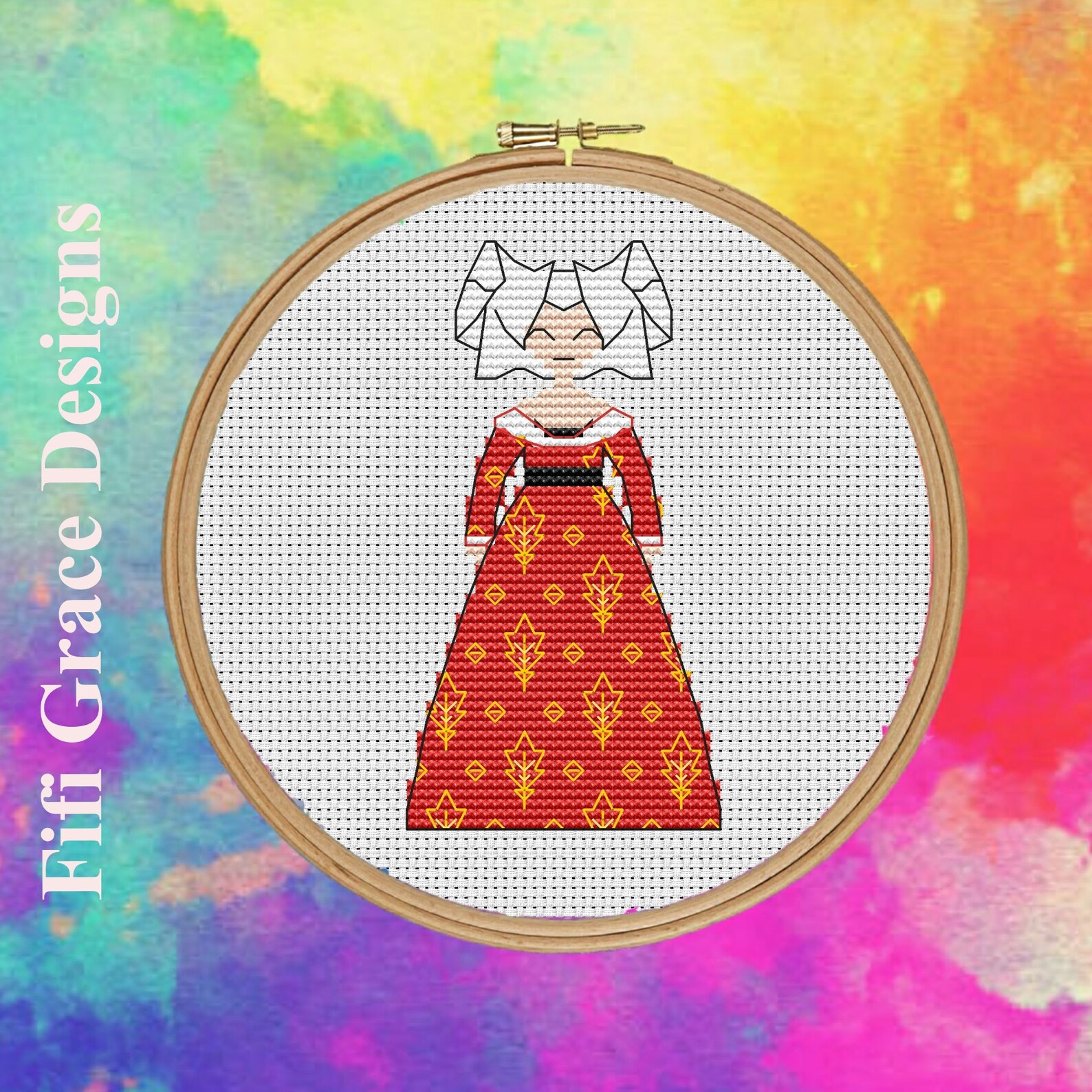 Medieval Costume Cross Stitch Pattern - Etsy
