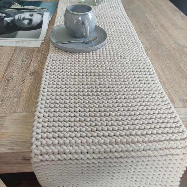 Knit Table Runner - Etsy